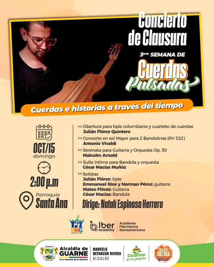 Mañana gran concierto de Cuerdas Pulsadas en Guarne - Orientese co